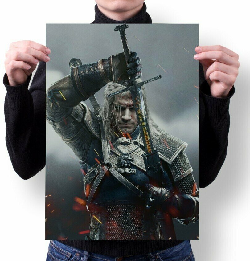 Плакат А2 Принт "Ведьмак" - 3