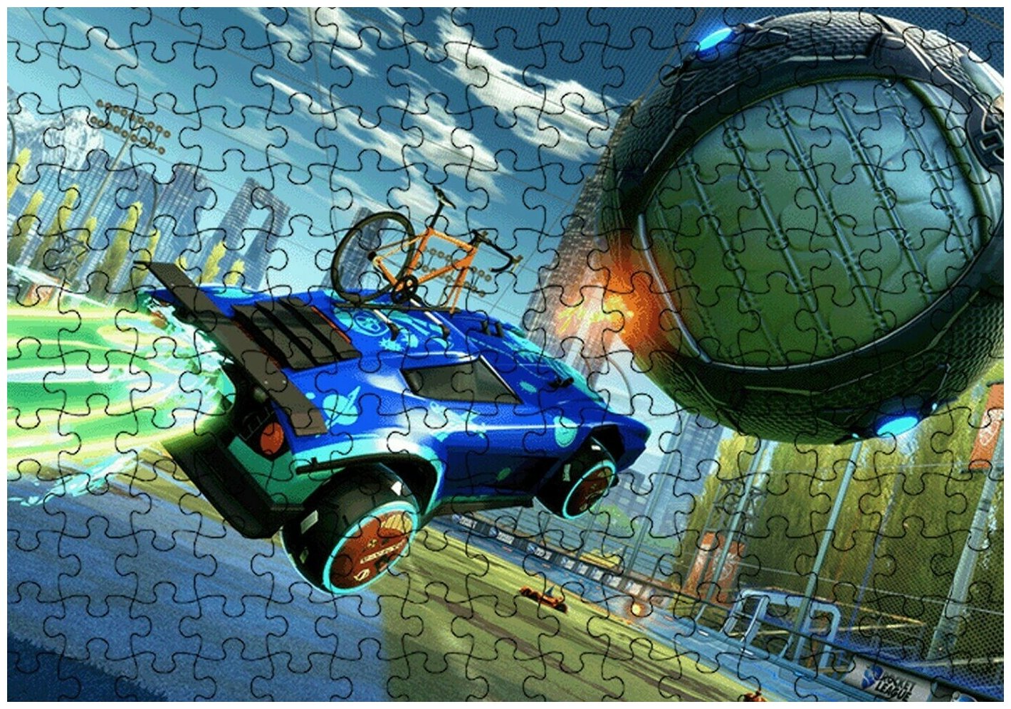 Пазл картонный А3: модель Rocket League Рокет лига машины - 2