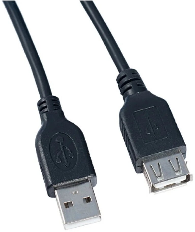 Кабель Perfeo USB - A(m) - USB - A(f), (U4505), 5 м, черный