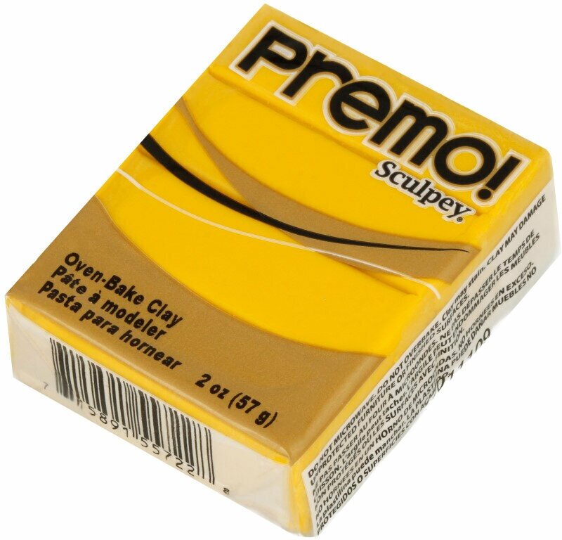 Sculpey Premo полимерная глина PE02 57 г 5572 желтый кадмий