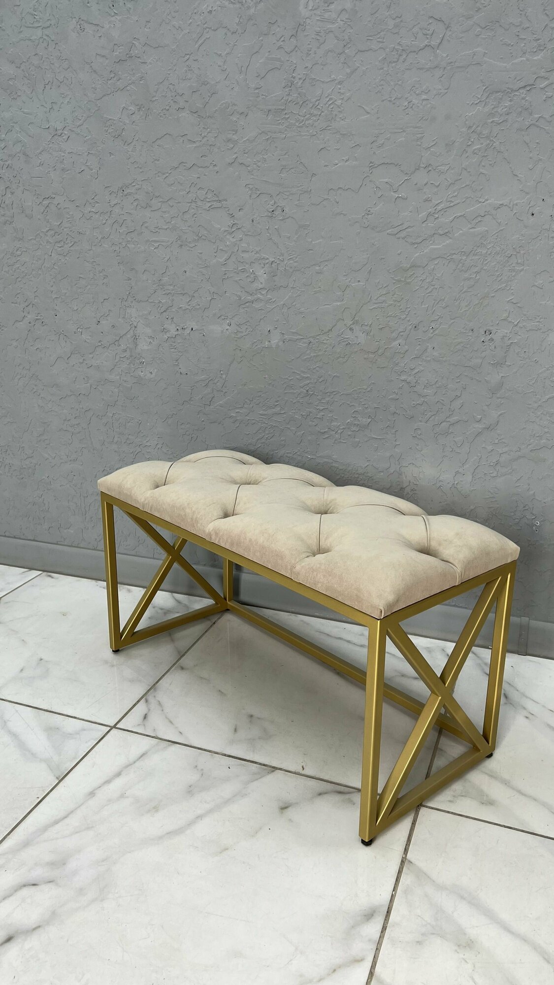 Банкетка в прихожую для обуви 80х35х45 см STEEL MEBEL (БМКЗ-К2)