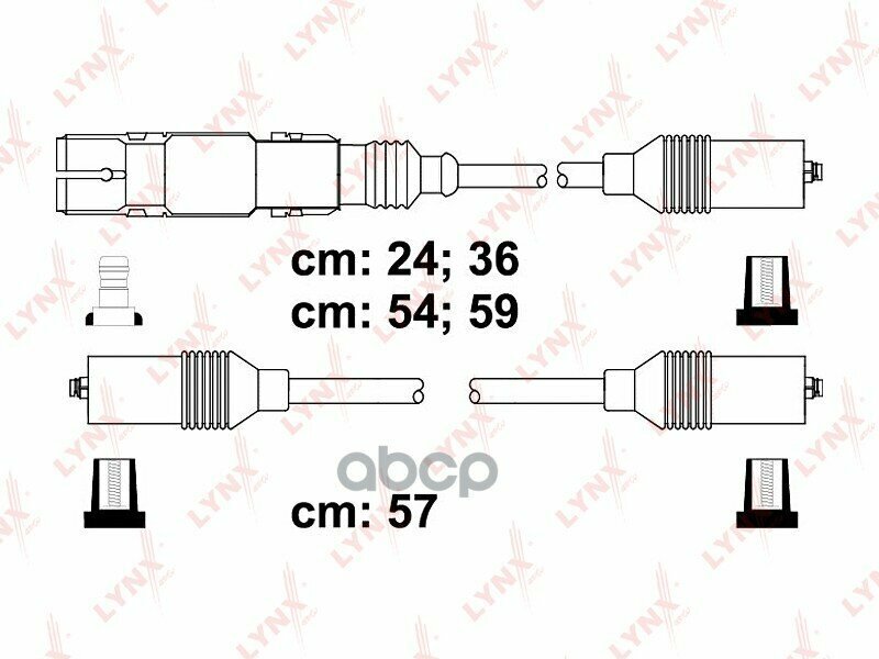 Провода высоковольт. ком/кт LYNXauto арт. SPE8003