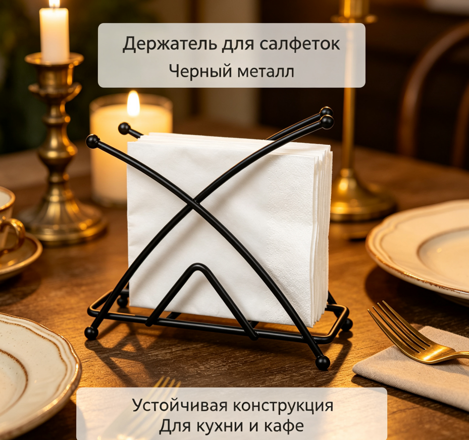 Металлическая подставка для салфеток геометрической формы, настольная держатель для салфеток, для дома и кафе