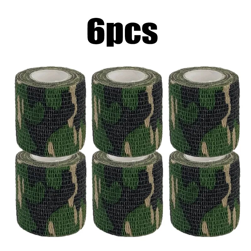 Камуфляжная лента для охоты 6 шт. Зеленый, 5cmX4.8m, G-6pcs