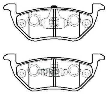 Колодки тормозные дисковые MERCURY: Mariner, MAZDA: Tribute, FORD: Escape HSB арт. HP9703