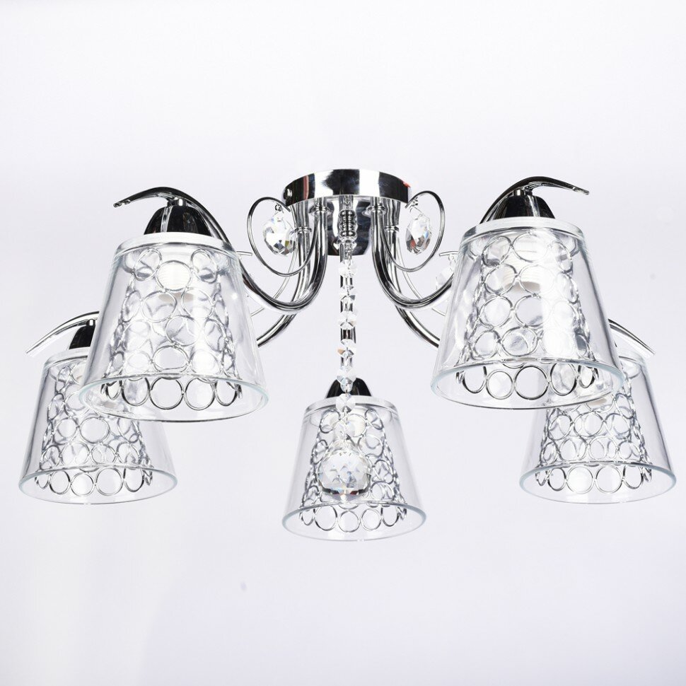 Люстра AURA 9450-5 CR+WT