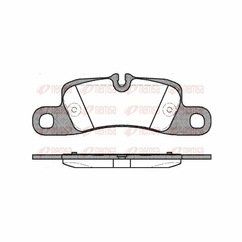 Колодки тормозные Porsche Cayenne 3.6/3.0TDi ( 2007 - ) / задние _ REMSA (Испания)