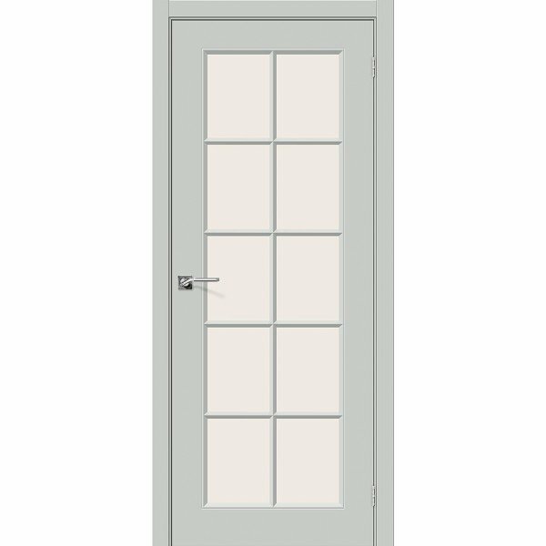 Межкомнатная дверь эмаль skinny Скинни-11.1 остекленная Grace BRAVO
