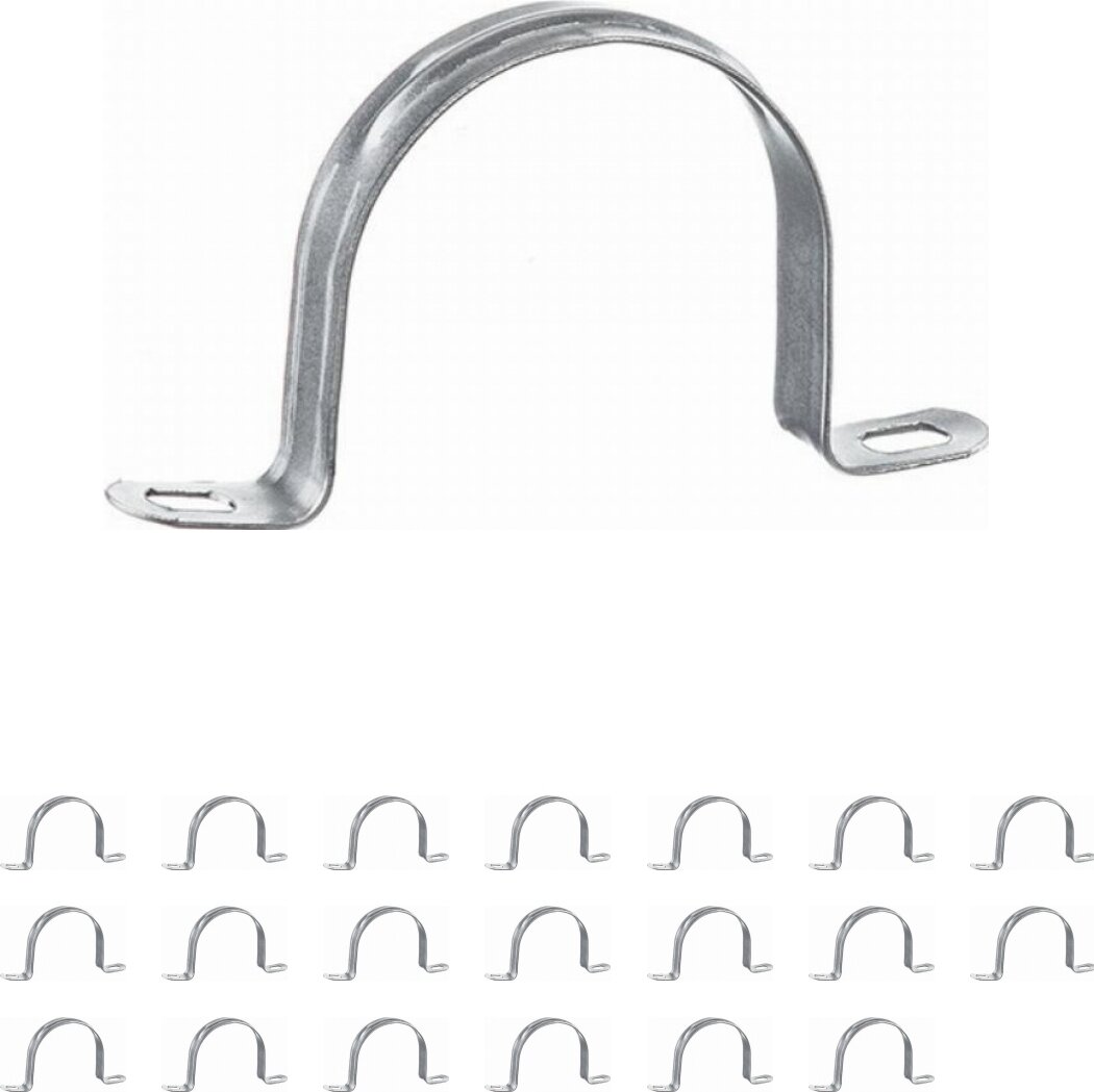 Скоба металлическая двухлапковая IEK D48-50 (комплект из 25 шт.)