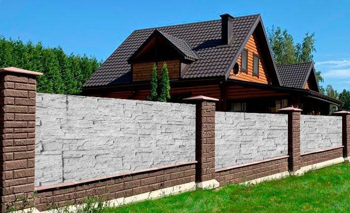 Фотосетка для забора и фасада 3 х 1 м с люверсами / Камни 5