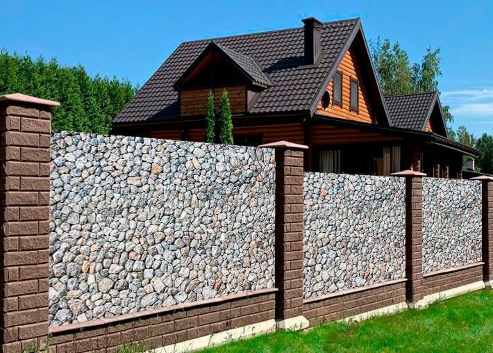 Баннер на забор 2,5 х 4 м без люверсов / Камни 10