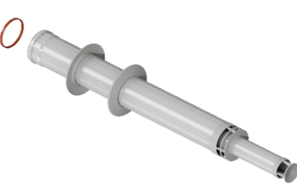 Rommer Труба с наконечником антилёд 60/100 (900мм) рабочая 750мм