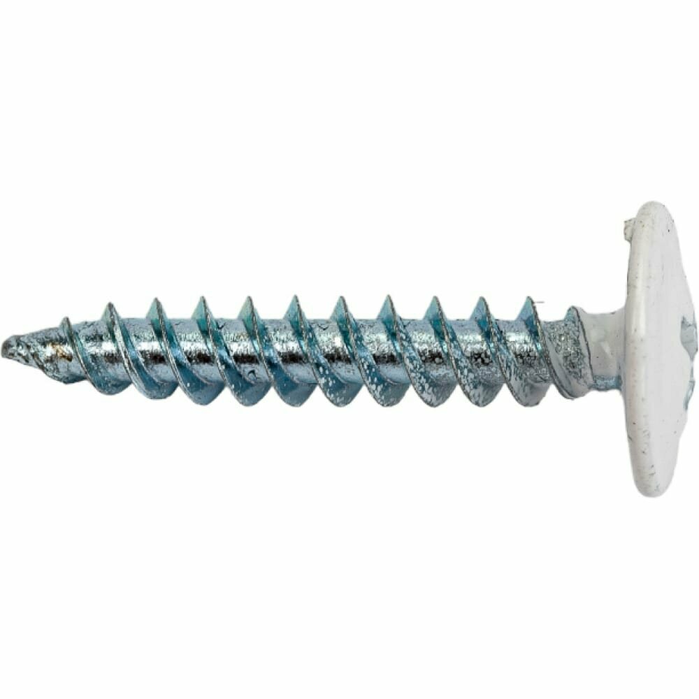 Прессшайба Качественный крепеж 4.2х25 мм, белая RAL 9003, острый, 160 шт 0200217 КЧ