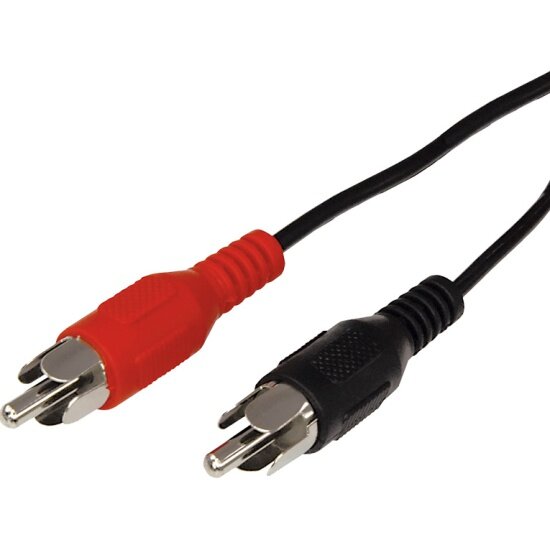 Кабель Rexant 2 RCA - 2 RCA, длина 3 м, черный