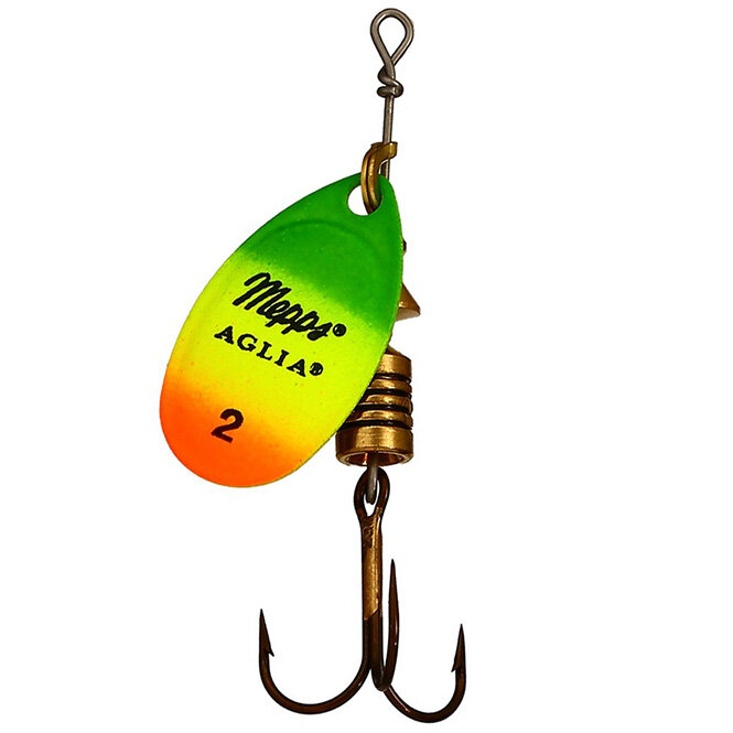 Блесна вращающаяся Mepps AGLIA FLUO, (2), Tiger, комплект из 1 штуки
