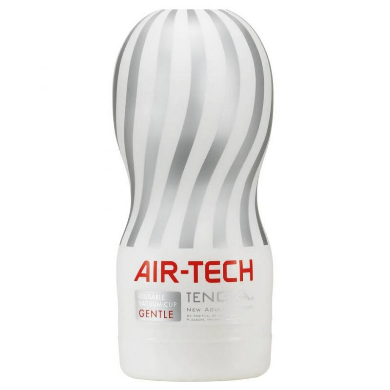 Многоразовый мастурбатор Tenga Air-Tech Gentle, белый, вакуумный, 14x6,5 см