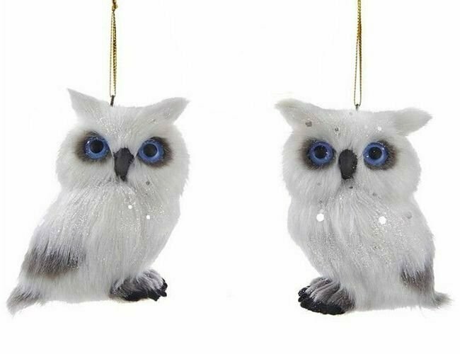 Ёлочная игрушка, искусственный мех, 7 см, Kurts Adler