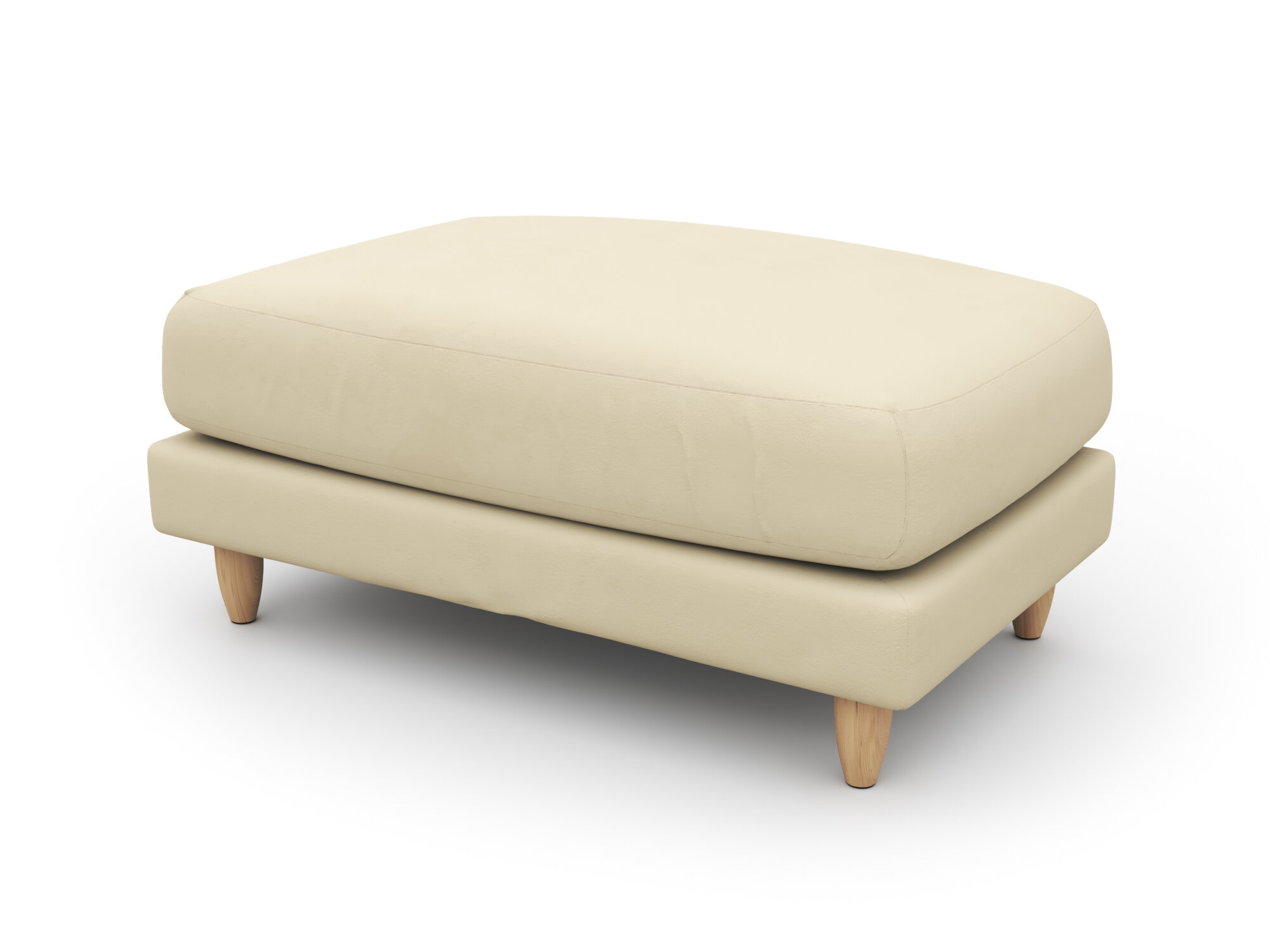 Банкетка Soft Element Корс-2 с мягким сидением, в прихожую, в спальню, велюр, кремовый, стиль современный лофт