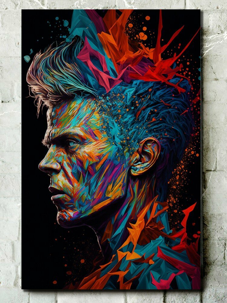 Картина интерьерная на дереве музыка Дэвид Боуи - 1754