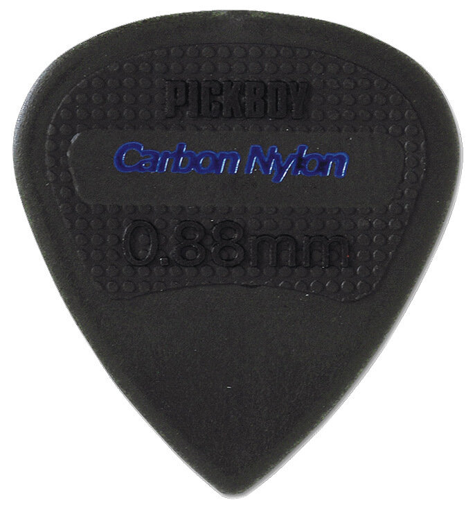 Набор медиаторов Pickboy PB200P088 Edge Sharp Tip Carbon/Nylon, черный, 0.88 mm, упаковка 10 шт.