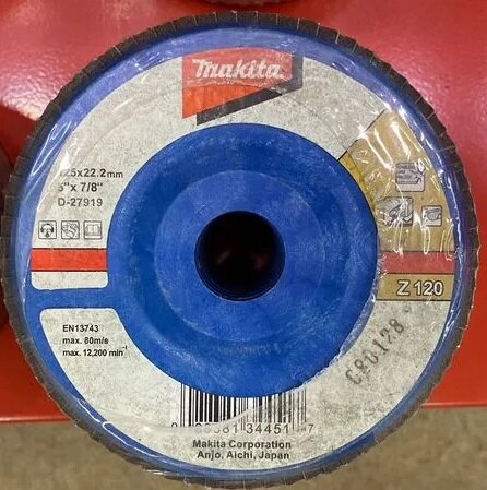 Упаковка дисков лепестковых Makita D-27919 125мм 10шт.