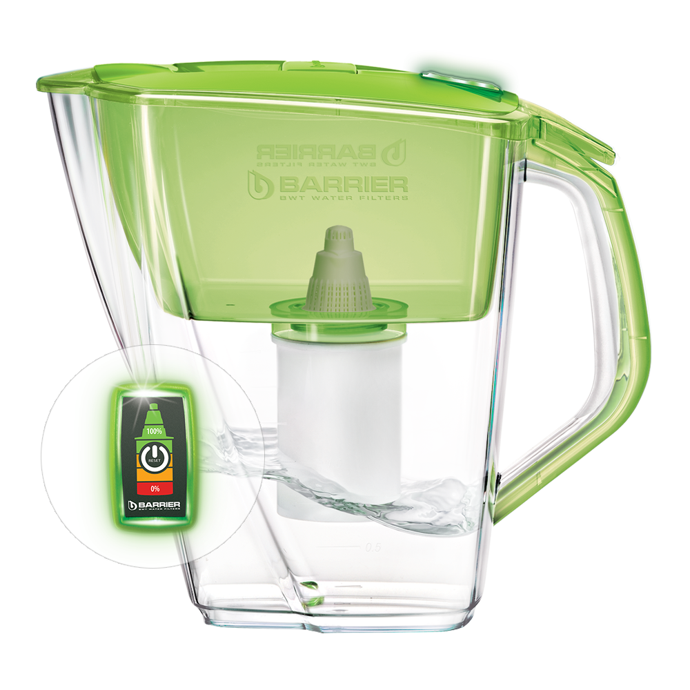 Фильтр-кувшин для очистки воды барьер Прайм зеленое яблоко, XL, 4,2 л, индикатор Опти-Лайт в582р00