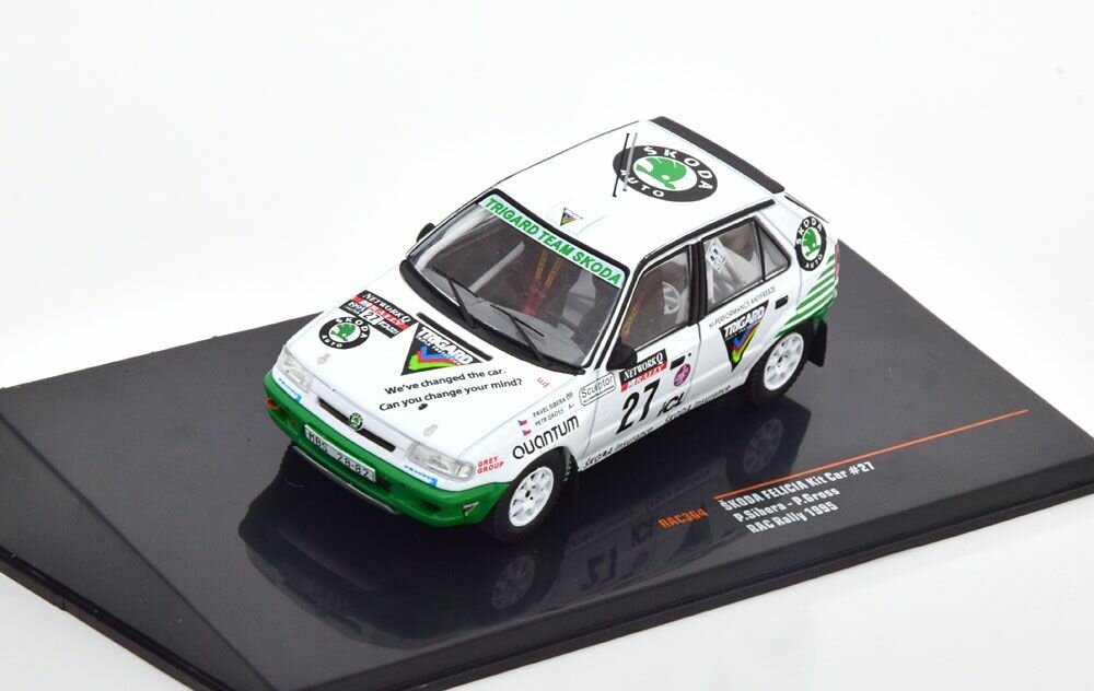 SKODA Felicia Kit Car #27 "Trigard Team Skoda" Sibera/Gros RAC Rally 1995, масштабная модель автомобиля коллекционная