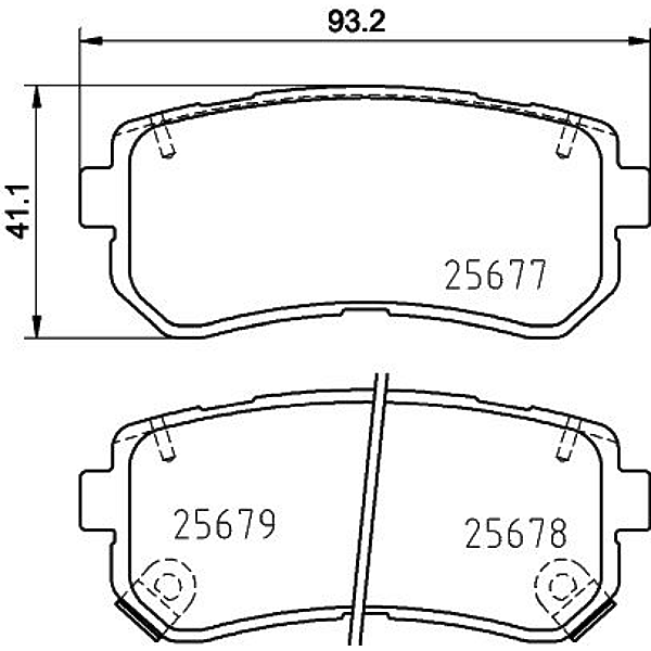 NISSHINBO NP6097 (HP0 / KT9037STD / MBF010055) колодки тормозные дисковые creta 2016-2021