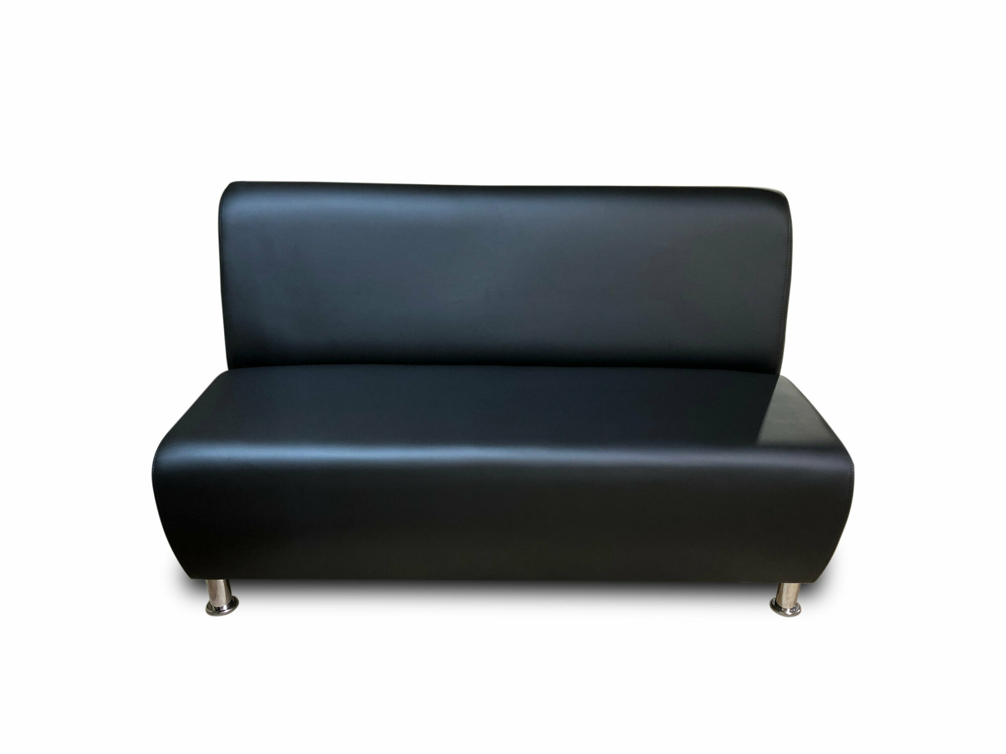 Диван двухместный Брюстель черный 1300*630*820