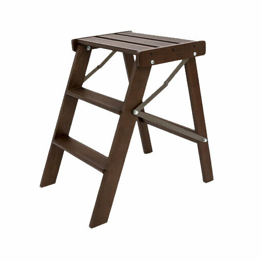 Стремянка деревянная кардинал табурет 3 ступени, венге