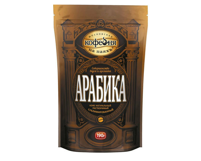 Кофе Московская Кофейня на паях, Арабика, растворимый, сублимированный, 100 % Арабика