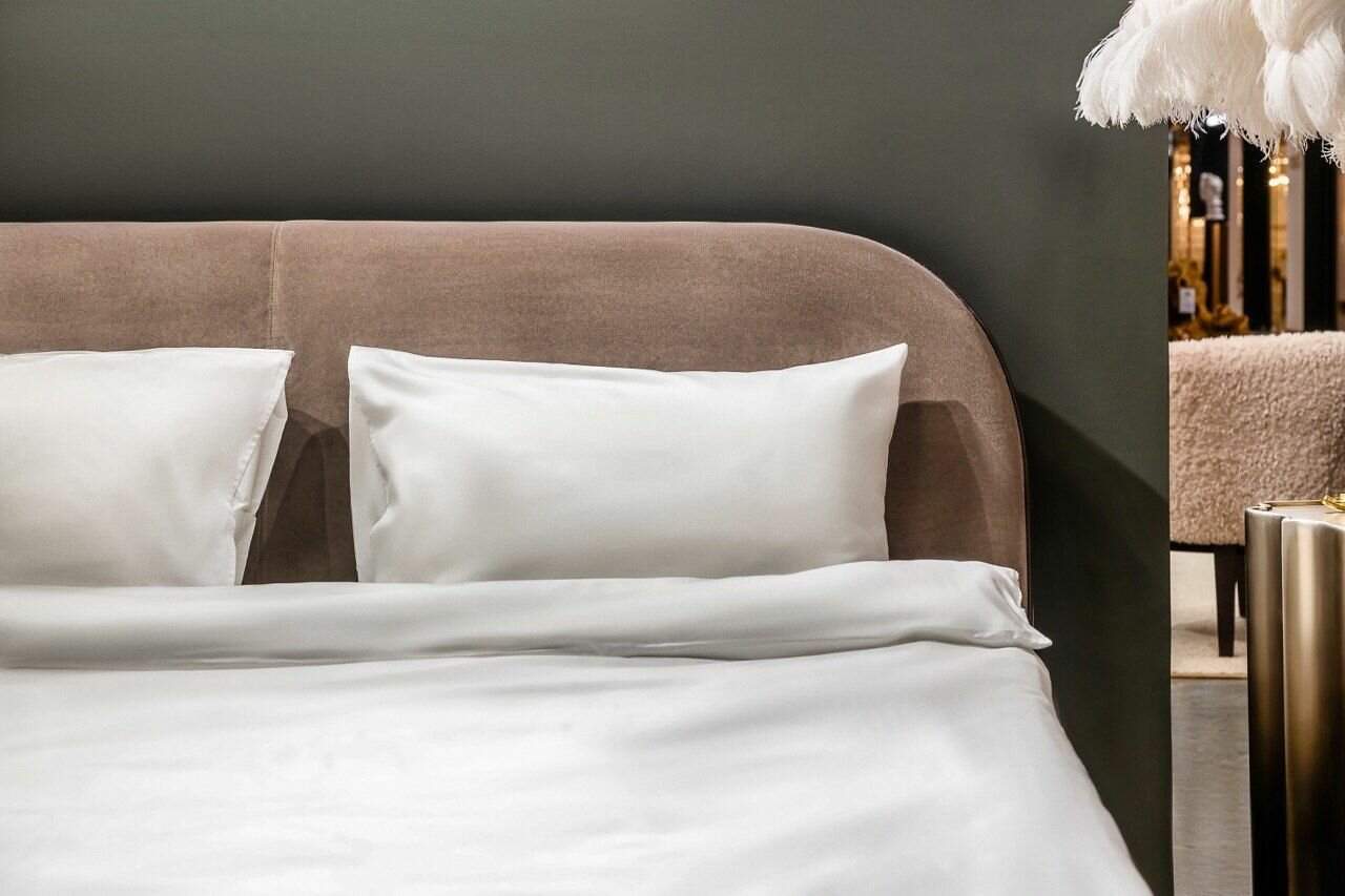 Постельное белье белое Евро, Сатин, Наволочки 50х70, Комплект постельного белья, премиум