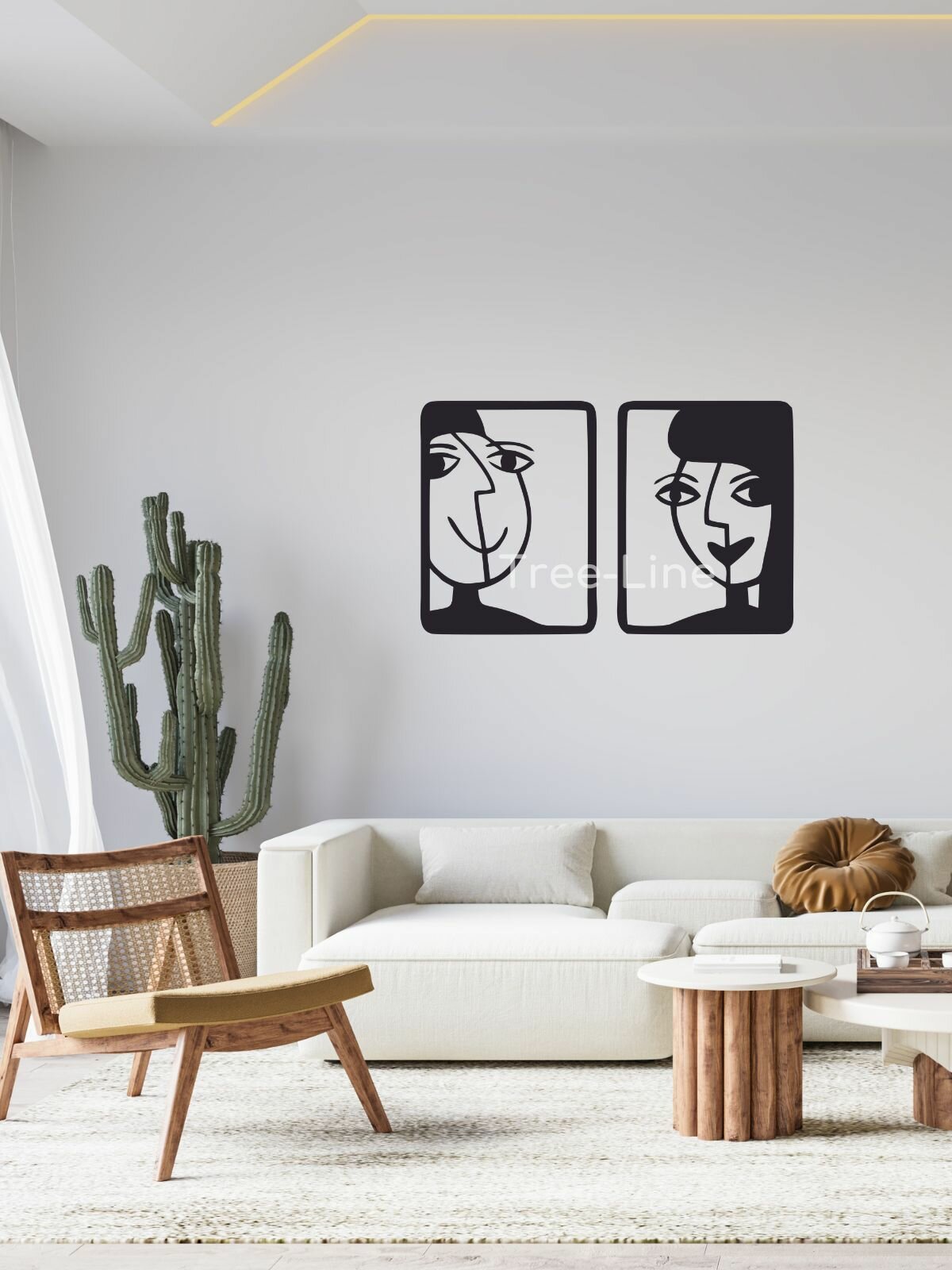 Панно декоративное из дерева на стену для интерьера дома, цвет черный