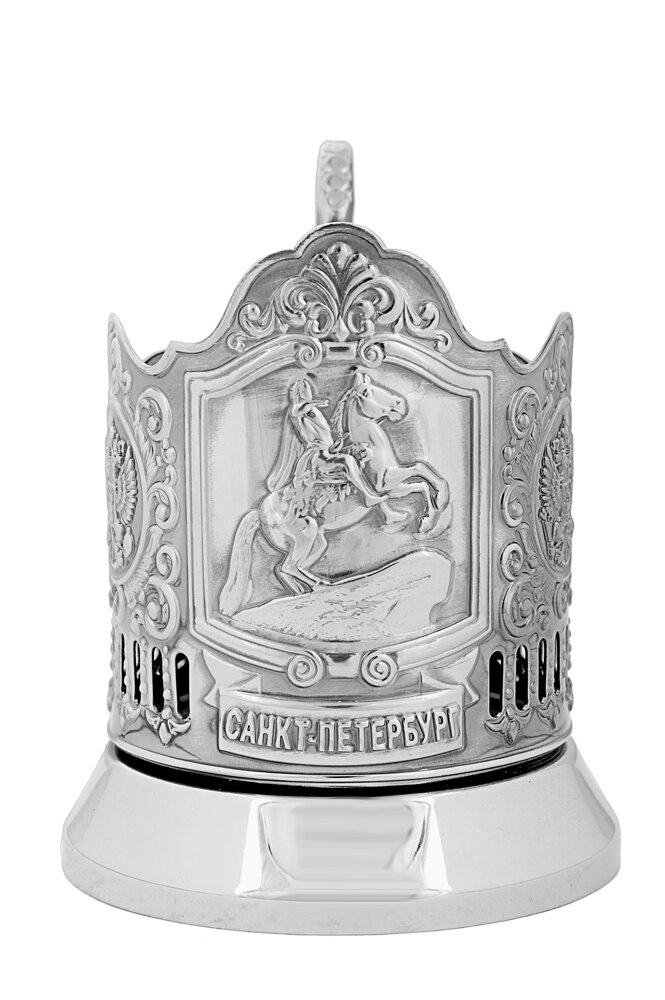 Подстаканник никелированный Медный всадник (13221)