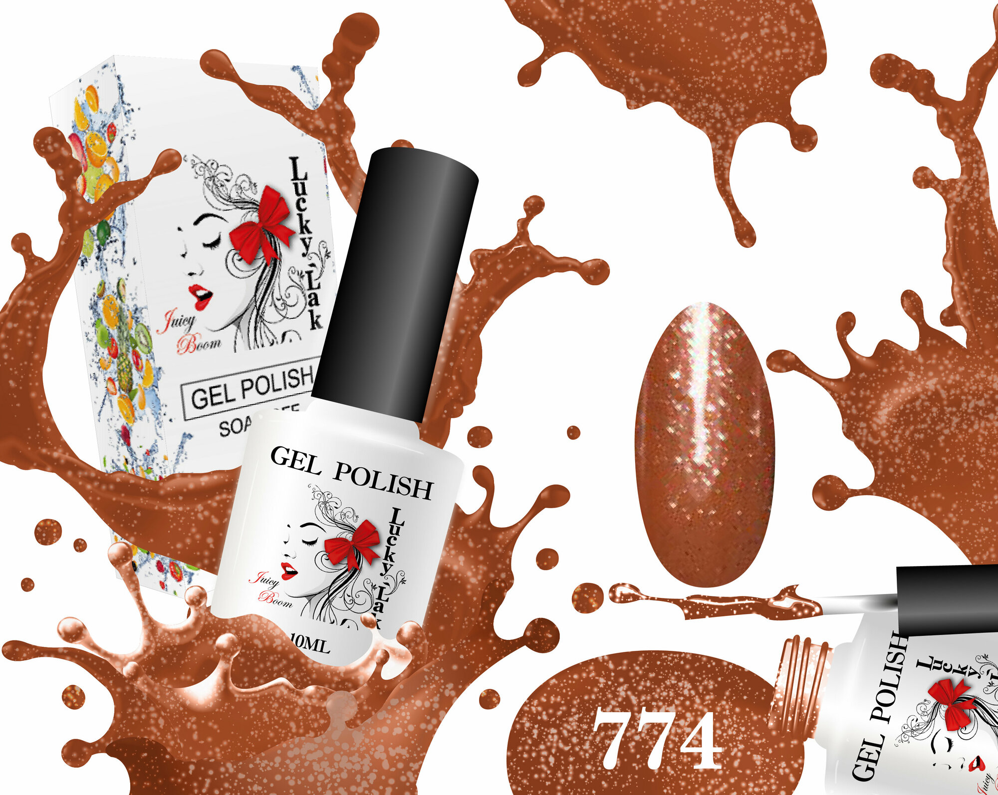 Гель лак LUCKY LAK 774