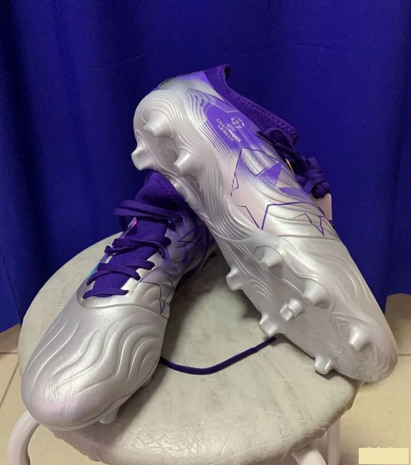 Для футбола Размер 44 ( длина по стельке 27.5 см ) Бутсы ADIDAS Лига Чемпионов из Натуральной кожи футбольные и регбийные кроссовки бампы футзалки