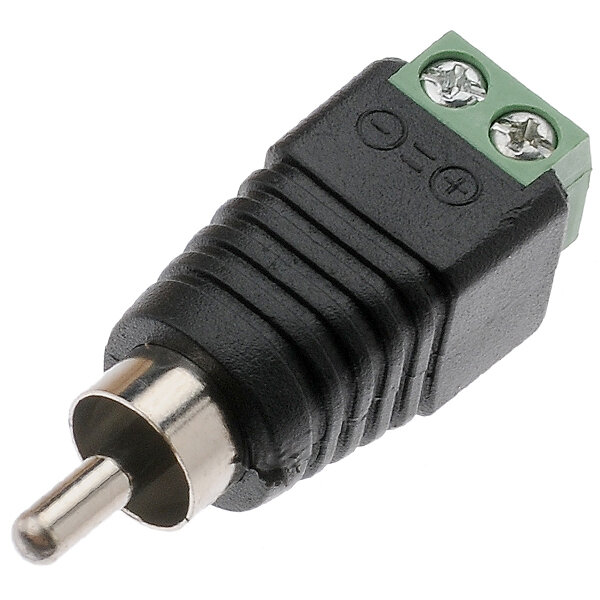 Разъем 14-0413 RCA тюльпан штекер винтовые клеммы (Rexant) (9 шт. в комплекте)