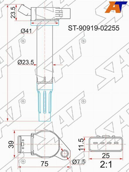 Катушка зажигания Lexus RX 06-15 / Toyota Camry 06-21 1URFE;2GRFE;2GRFSE;3GRFE;3GRFSE;3URFBE;3URFE;4GRFSE