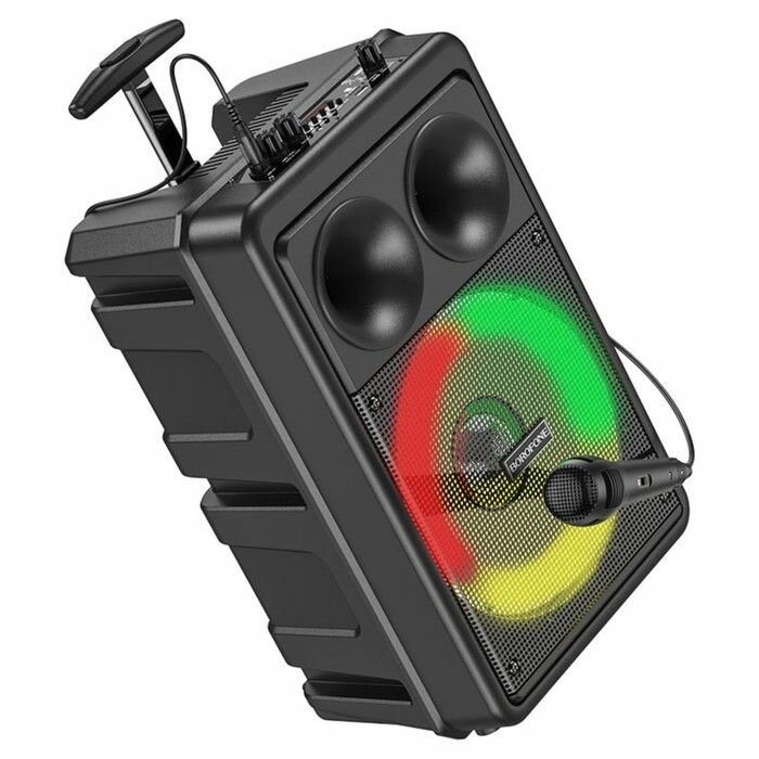 Колонка портативная BOROFONE BP9, 10 Вт, 2200 мАч, BT5.0, ТWS, TF card, USB, AUX, FM-радио, микрофон