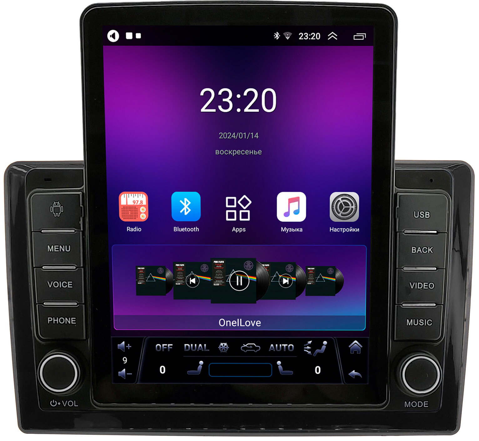 Штатная магнитола Fiat 500L 2012-2017 Canbox GTR095-10-1323 на Android 10 (QLed, 4/64, DSP, CarPlay)