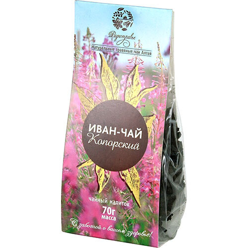 Чайный напиток Разнотравье, иван-чай "Копорский", 70 г, большое содержание витамина С