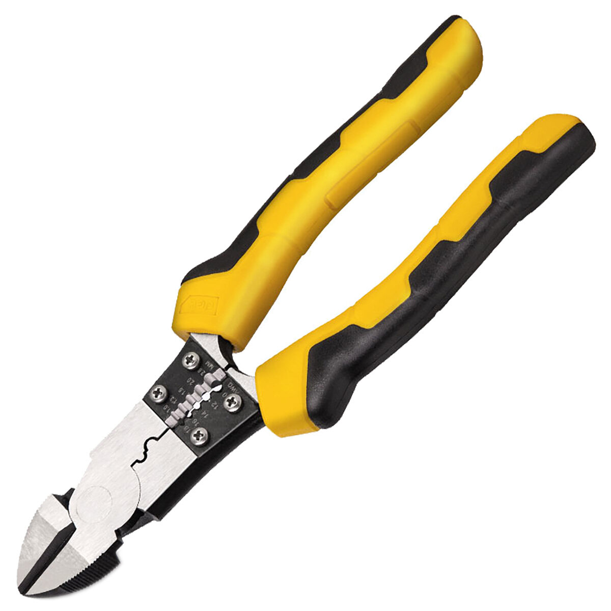 Шарнирно-губцевый инструмент Deli Диагональные бокорезы многофункциональные Deli DL102008 200мм, (резка/зачистка/обжим), сталь Cr-V, двухкомпонентная рукоять уц-5-1