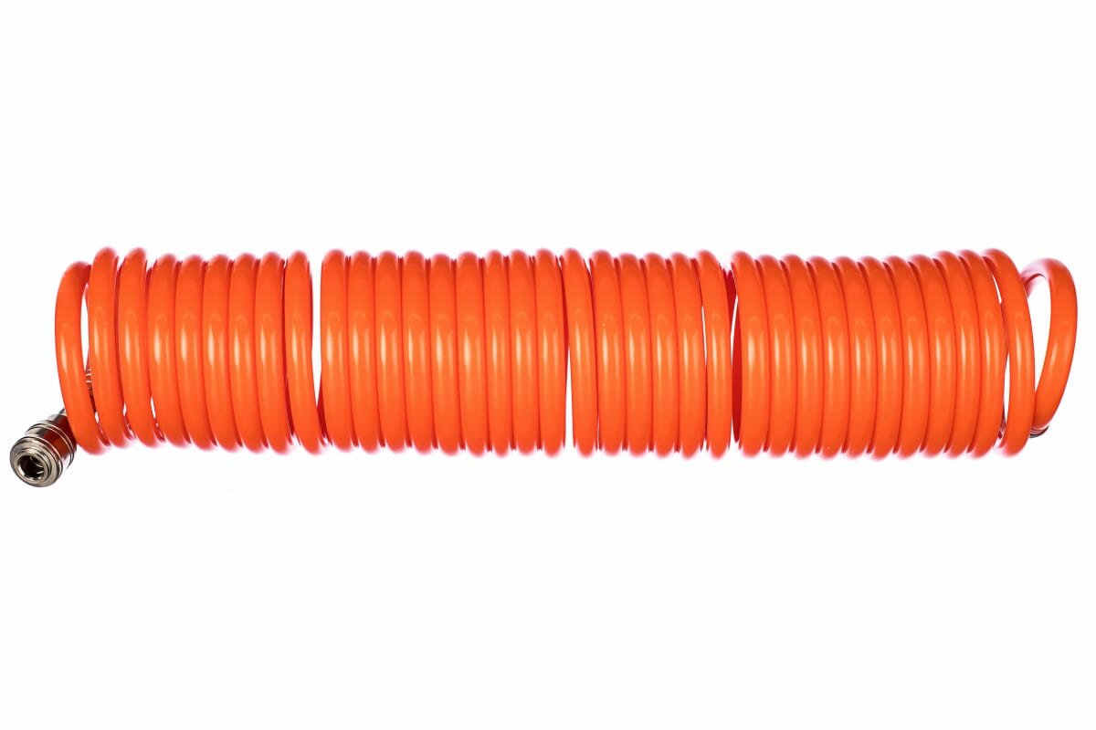 Stels : 57015 Шланг спиральный воздушный 8х12 мм, 18 бар, с быстросъемными соединениями, 10 м//