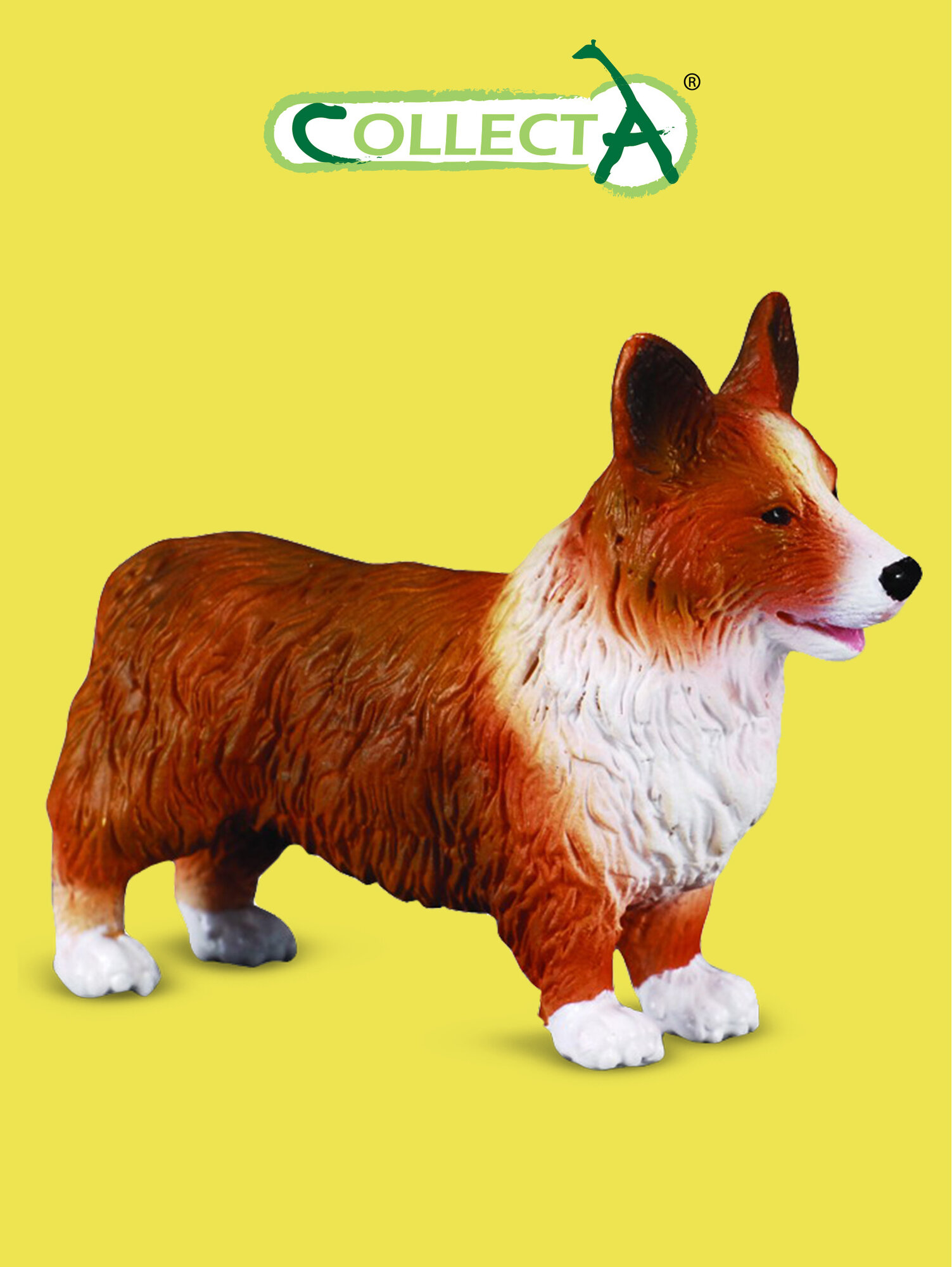 Фигурка животного Collecta "Собака Корги" коллекционная, высота 4 см, 88082b