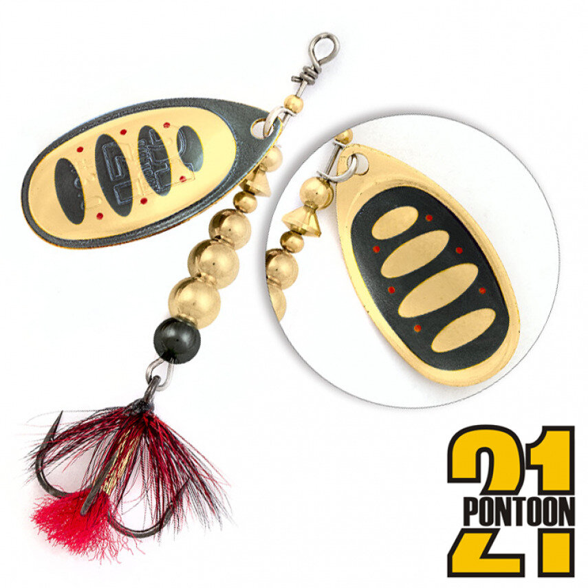 Блесна вращающаяся Pontoon21 BALL CONCEPT № 3.0 # B04-001, длина 32.15 мм