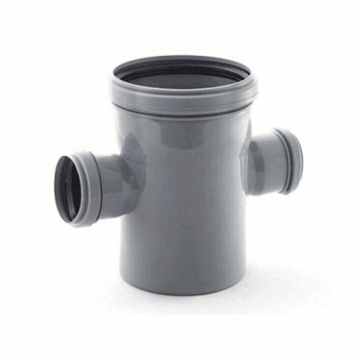 Крестовина PP-H 1-плоскостная серый Дн 110х50х50х87гр б/нап в/к VALFEX 27211550