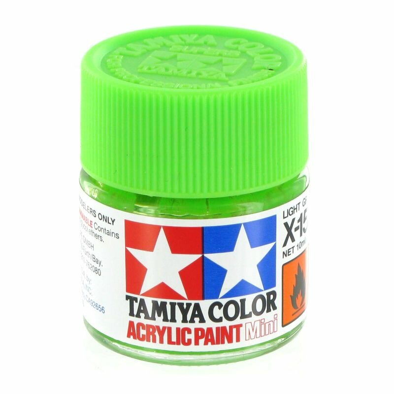 81515 X-15 LIGHT GREEN GLOSS (светлый зелёный глянцевый) акриловая краска объем 10мл.