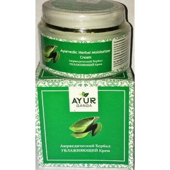 Ayurvedic Herbal MOISTURIZER Cream, Ayur Ganga (Аюрведический хербал крем увлажняющий), 30 г.