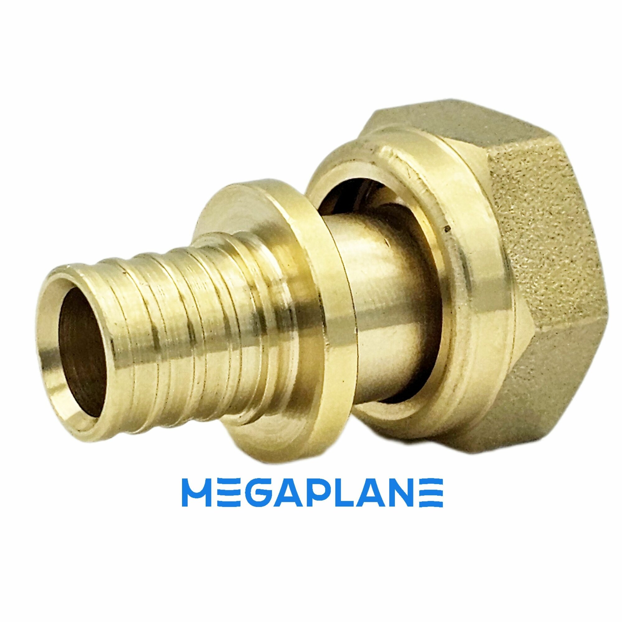 Муфта аксиальная с накидной гайкой 16х1/2 ВР для PEX трубы, комплект 5 шт.