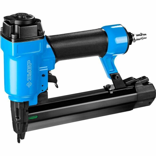 ЗУБР Т55/300, пневматический нейлер-степлер 18Ga 2-в-1: для скоб тип 55 и гвоздей тип 300, Профессионал (3192)